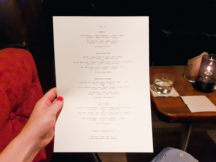 Door74 Amsterdam // speakeasy cocktailbar amsterdam